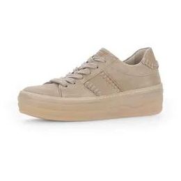 Sneaker Gabor "Sneaker low", Damen, Gr. 40, beige, Schuhe Sneaker
