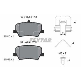 TEXTAR Bremsbelagsatz, Scheibenbremse 2051001 f&uuml;r VOLVO