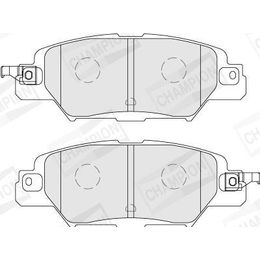 Champion Bremsbelagsatz, Scheibenbremse 573858ch f&uuml;r MAZDA