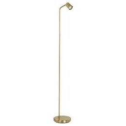 Eglo Stehlampe "RIGOMAGNO Stehlampe - Stahl - GU10 - 1X5W - IP20", messing, geb&uuml;rstet, 1, H: 151cm, 1 Stk., Leuchten, Standleuchte, Leselampe, Wohzimmer, Schlafzimmer, L26,5 x B23 x H151cm, Stehlampe