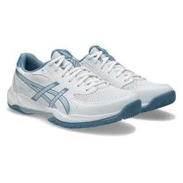Hallenschuh asics "GEL-ROCKET 12", Herren, Gr. 44,5, wei&szlig;, cool grau, Textil, Schuhe Hallenschuh, besonders geeignet f&uuml;r Handball und Volleyball