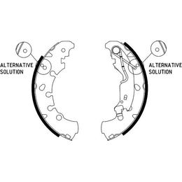 Hella Bremsbackensatz 8db355002961 f&uuml;r Vaughall LANCIA Fiat Citro&euml;n Peugeot