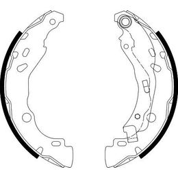 Hella Bremsbackensatz 8db355020081 f&uuml;r Peugeot Citro&euml;n AMC