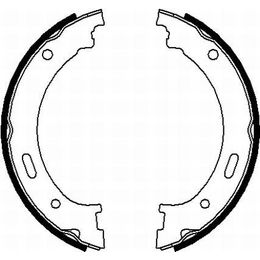 Hella Bremsbackensatz, Feststellbremse 8da355050901 f&uuml;r AMC JEEP