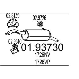 MTS MARKENTECHNIKSERVICEGMBH & CO. KG MTS Endschalld&auml;mpfer 0193730 f&uuml;r Citro&euml;n