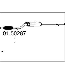 MTS MARKENTECHNIKSERVICEGMBH & CO. KG MTS Mittelschalld&auml;mpfer 0150287 f&uuml;r Fiat
