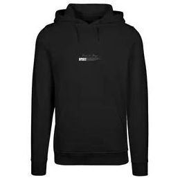 Mister Tee Kapuzenpullover MISTERTEE "MisterTee Herren Become the Change Butterfly 2.0 Hoody", Herren, Gr. M, schwarz, 65% Baumwolle, 35% Polyester, mehrfarbig, normal, ohne Ausschnitt, Pullover Kapuzenpullover
