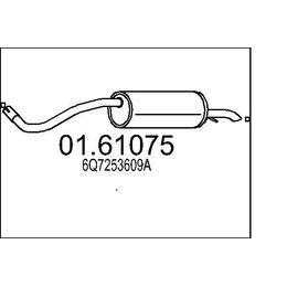 MTS MARKENTECHNIKSERVICEGMBH & CO. KG MTS Endschalld&auml;mpfer 0161075 f&uuml;r Skoda