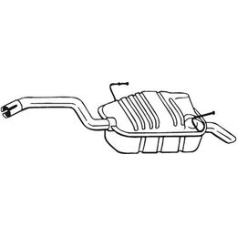 BOSAL Endschalld&auml;mpfer 190905 f&uuml;r Peugeot Citro&euml;n LANCIA