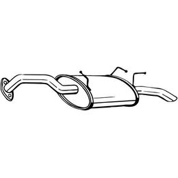 BOSAL Endschalld&auml;mpfer 145099 f&uuml;r NISSAN