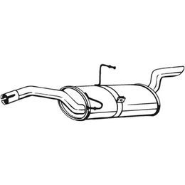 BOSAL Endschalld&auml;mpfer 148103 f&uuml;r Peugeot Fiat