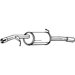 BOSAL Endschalld&auml;mpfer 135123 f&uuml;r Citro&euml;n