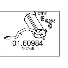 MTS MARKENTECHNIKSERVICEGMBH & CO. KG MTS Endschalld&auml;mpfer 0160984 f&uuml;r Ford