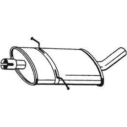 BOSAL Mittelschalld&auml;mpfer 175429 f&uuml;r Mercedes