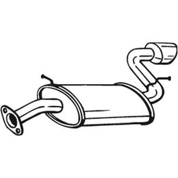 BOSAL Endschalld&auml;mpfer 128003 f&uuml;r CHEVROLET