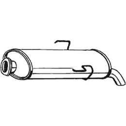 BOSAL Endschalld&auml;mpfer 135419 f&uuml;r Citro&euml;n
