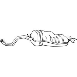 BOSAL Endschalld&auml;mpfer 279107 f&uuml;r VW SEAT