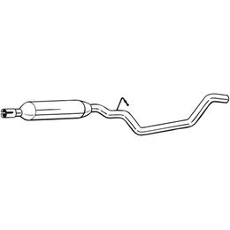 BOSAL Mittelschalld&auml;mpfer 283875 f&uuml;r VW