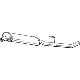 BOSAL Mittelschalld&auml;mpfer 283235 f&uuml;r Peugeot Fiat