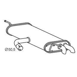 VEGAZ Endschalld&auml;mpfer sks214 f&uuml;r VW