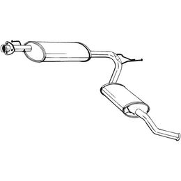 BOSAL Endschalld&auml;mpfer 283581 f&uuml;r Fiat Peugeot Citro&euml;n