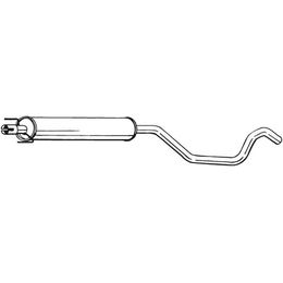 BOSAL Mittelschalld&auml;mpfer 285313 f&uuml;r Opel Vaughall
