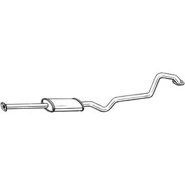 BOSAL Mittelschalld&auml;mpfer 288099 f&uuml;r NISSAN
