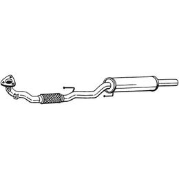 BOSAL Vorschalld&auml;mpfer 280417 f&uuml;r VW