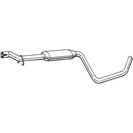 BOSAL Mittelschalld&auml;mpfer 284261 f&uuml;r Volvo