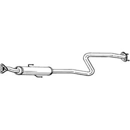 BOSAL Mittelschalld&auml;mpfer 284731 f&uuml;r HONDA
