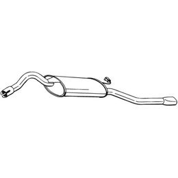 BOSAL Endschalld&auml;mpfer 281097 f&uuml;r Skoda