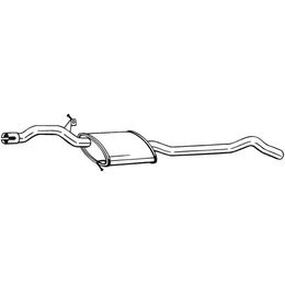 BOSAL Mittelschalld&auml;mpfer 284463 f&uuml;r Audi