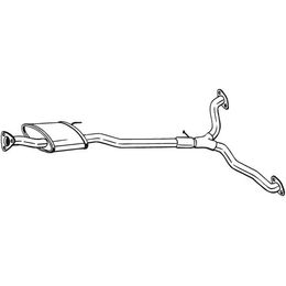 BOSAL Mittelschalld&auml;mpfer 285387 f&uuml;r CHEVROLET