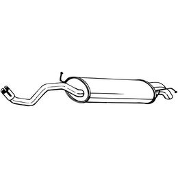 BOSAL Endschalld&auml;mpfer 279599 f&uuml;r VW SEAT