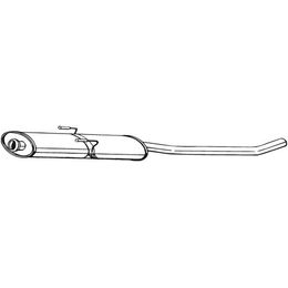 BOSAL Mittelschalld&auml;mpfer 282059 f&uuml;r Peugeot Citro&euml;n Fiat LANCIA