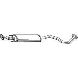 BOSAL Mittelschalld&auml;mpfer 281889 f&uuml;r NISSAN