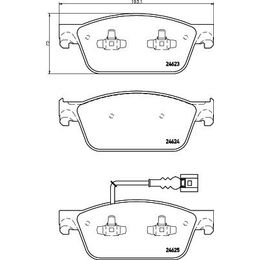 Hella Bremsbelagsatz, Scheibenbremse 8db355014981 f&uuml;r VW Skoda