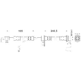 ATE Bremsschlauch 24528604893 f&uuml;r TOYOTA