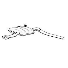 VEGAZ Mittelschalld&auml;mpfer fs318 f&uuml;r Ford