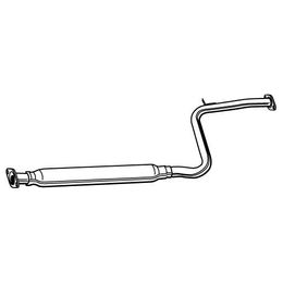 VEGAZ Mittelschalld&auml;mpfer fs346 f&uuml;r Ford MAZDA