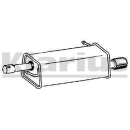 VEGAZ Endschalld&auml;mpfer fs647 hinten f&uuml;r Ford