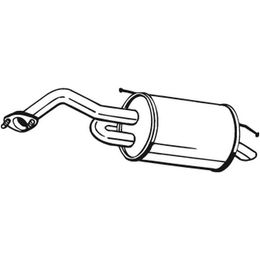 BOSAL Endschalld&auml;mpfer 128001 f&uuml;r DAEWOO