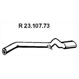 VEGAZ Abgasrohr mr336 hinten f&uuml;r MERCEDES-BENZ