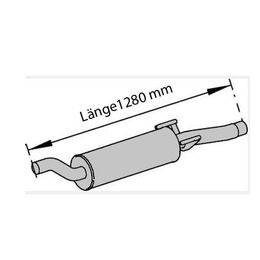 VEGAZ Mittelschalld&auml;mpfer ms450 f&uuml;r Mercedes