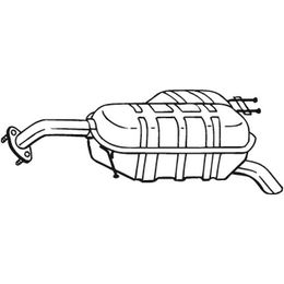 BOSAL Endschalld&auml;mpfer 169041 f&uuml;r KIA