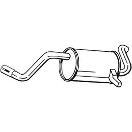 BOSAL Endschalld&auml;mpfer 200523 f&uuml;r RENAULT