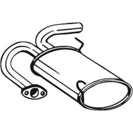 BOSAL Endschalld&auml;mpfer 145075 f&uuml;r NISSAN