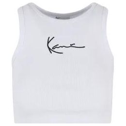 T-Shirt Karl Kani "Karl Kani Damen", Damen, Gr. XL, wei&szlig;, 97% Baumwolle, 3% Elasthan, slim fit, Rundhals, Shirts T-Shirt