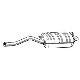 VEGAZ Endschalld&auml;mpfer fs568 hinten f&uuml;r Ford