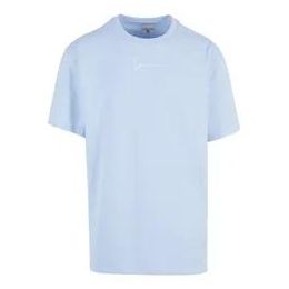 T-Shirt Karl Kani "Karl Kani Herren KM213-038-2 Small Signature Tee", Damen, Gr. XL, lightblau, 100% Baumwolle, bedruckt, relaxed fit, Rundhals, Shirts T-Shirt